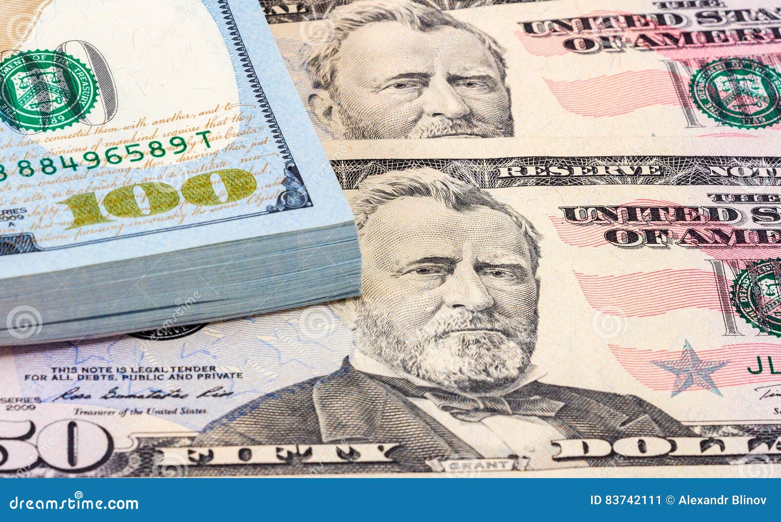 Stack of Ten Thousand American Dollars Close Up Stock Image - Image of ...