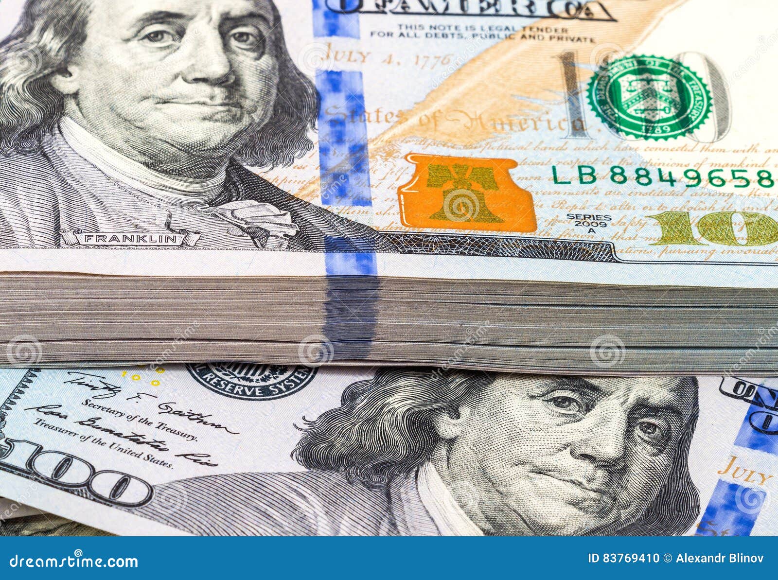 Stack of Ten Thousand American Dollars Stock Photo - Image of finance ...