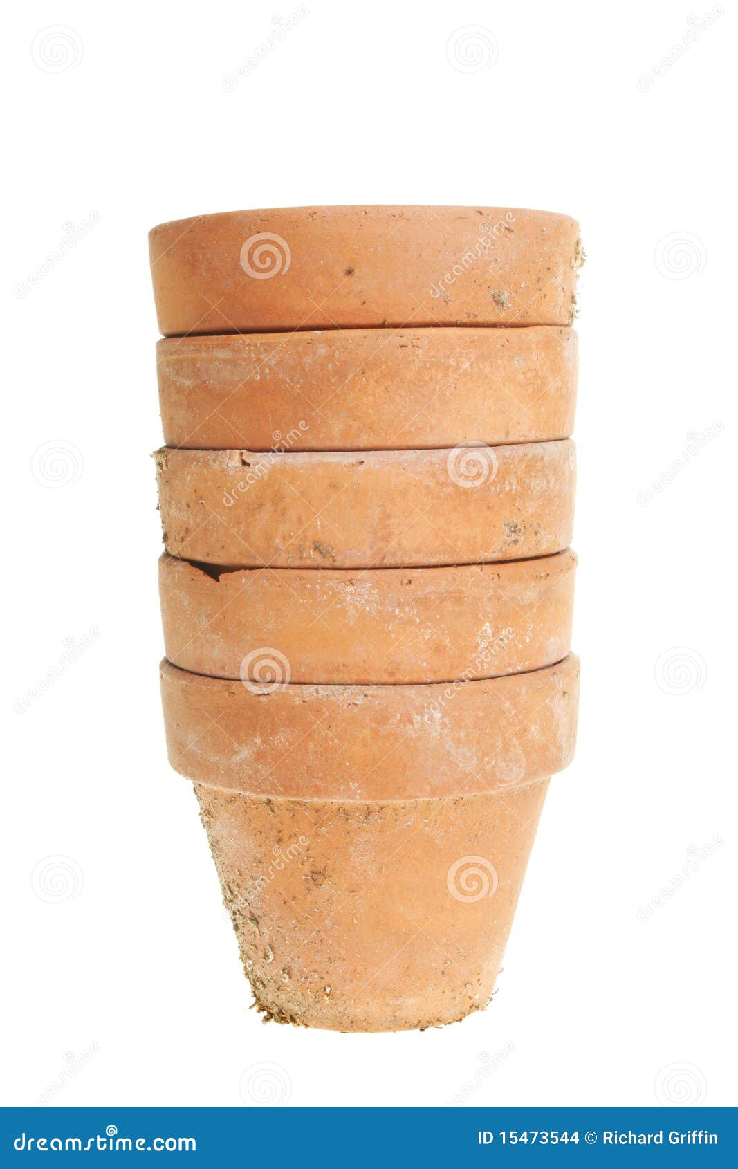 Stack of Terracotta Plant Pots Stock Photo - Image of pottery, stack ...