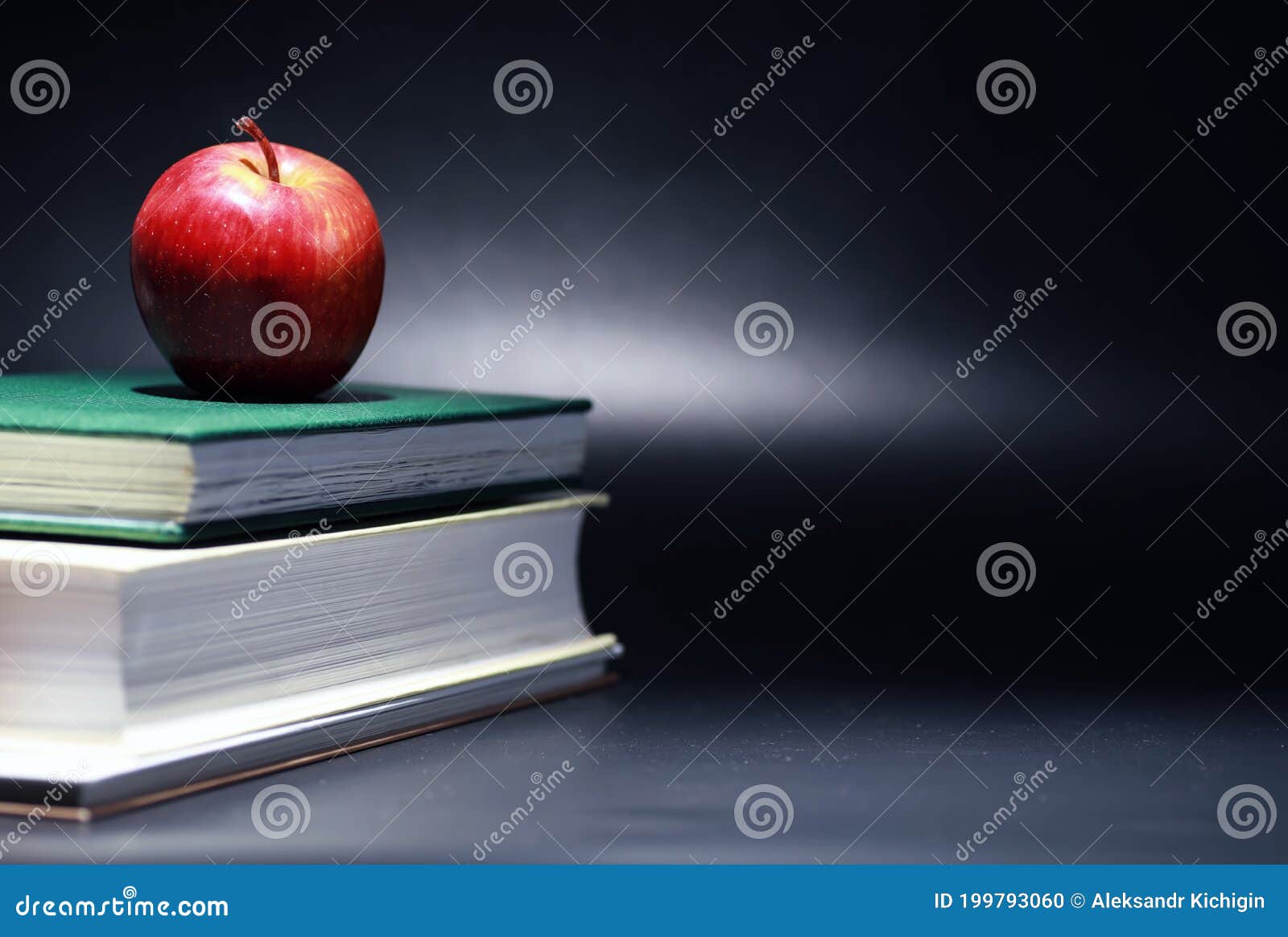 A Stack of Textbooks and Books on the Table. the Concept of Knowledge ...