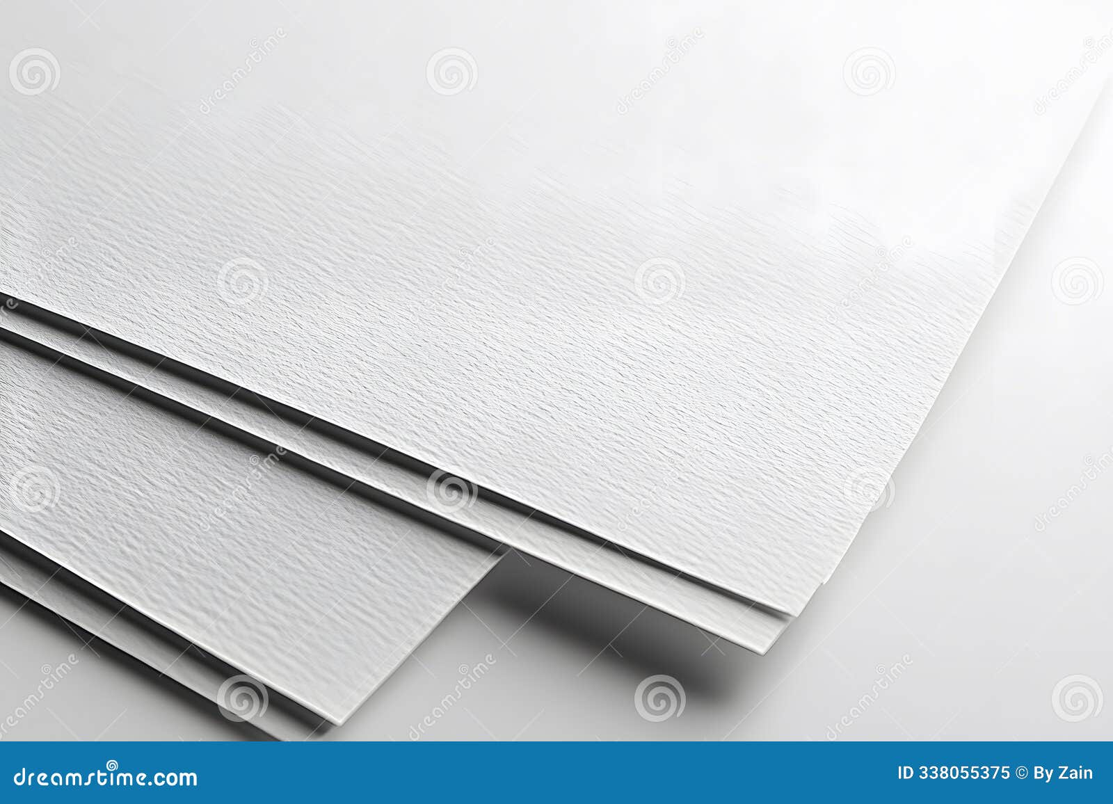 Stack of Textured White Paper Sheets Blank Stationery Background for ...