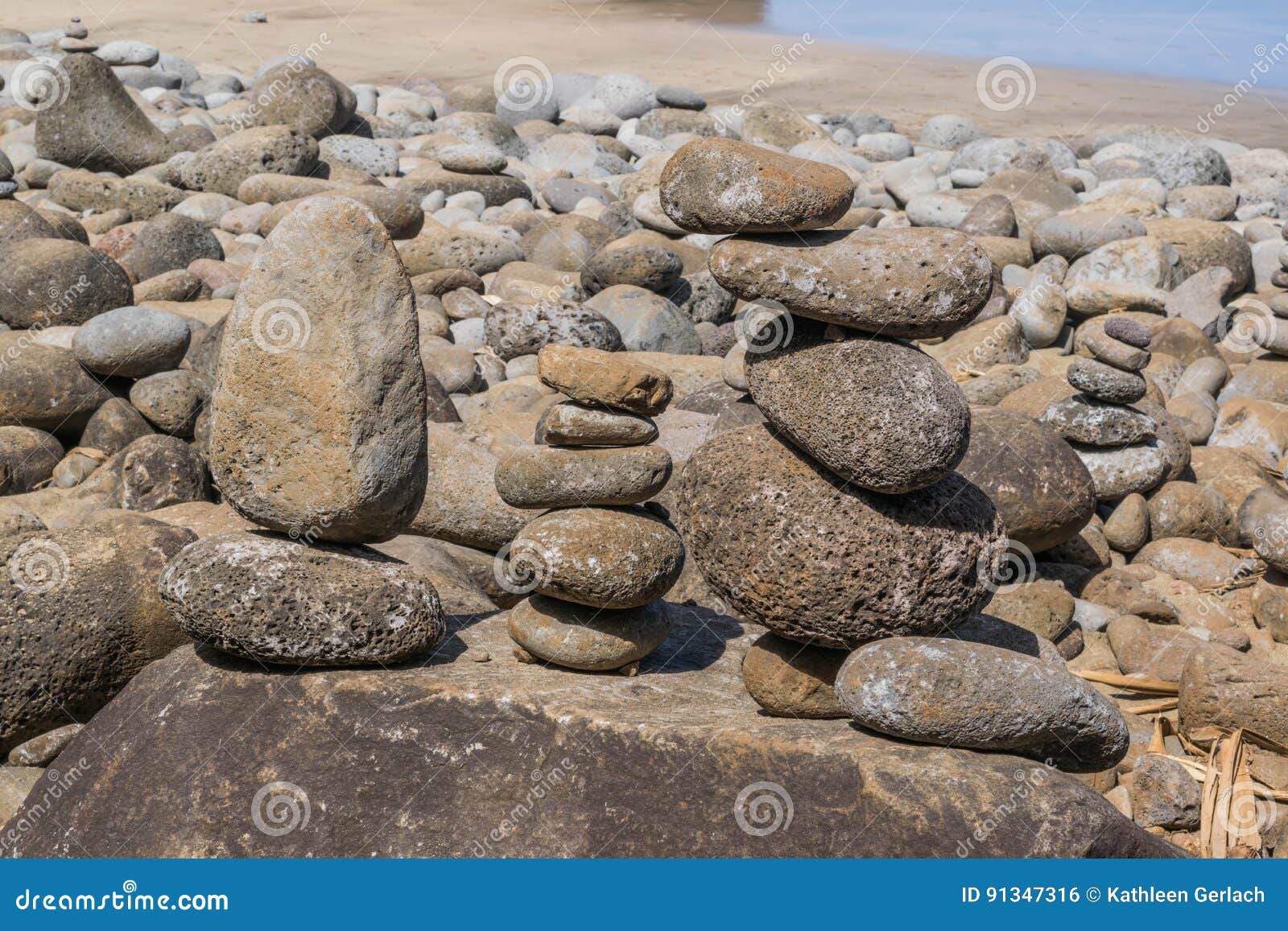 Stack them Up stock photo. Image of shore, porous, rocks - 91347316
