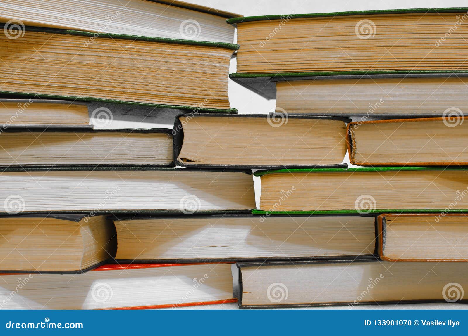 Stack of thick a books. stock photo. Image of school - 133901070
