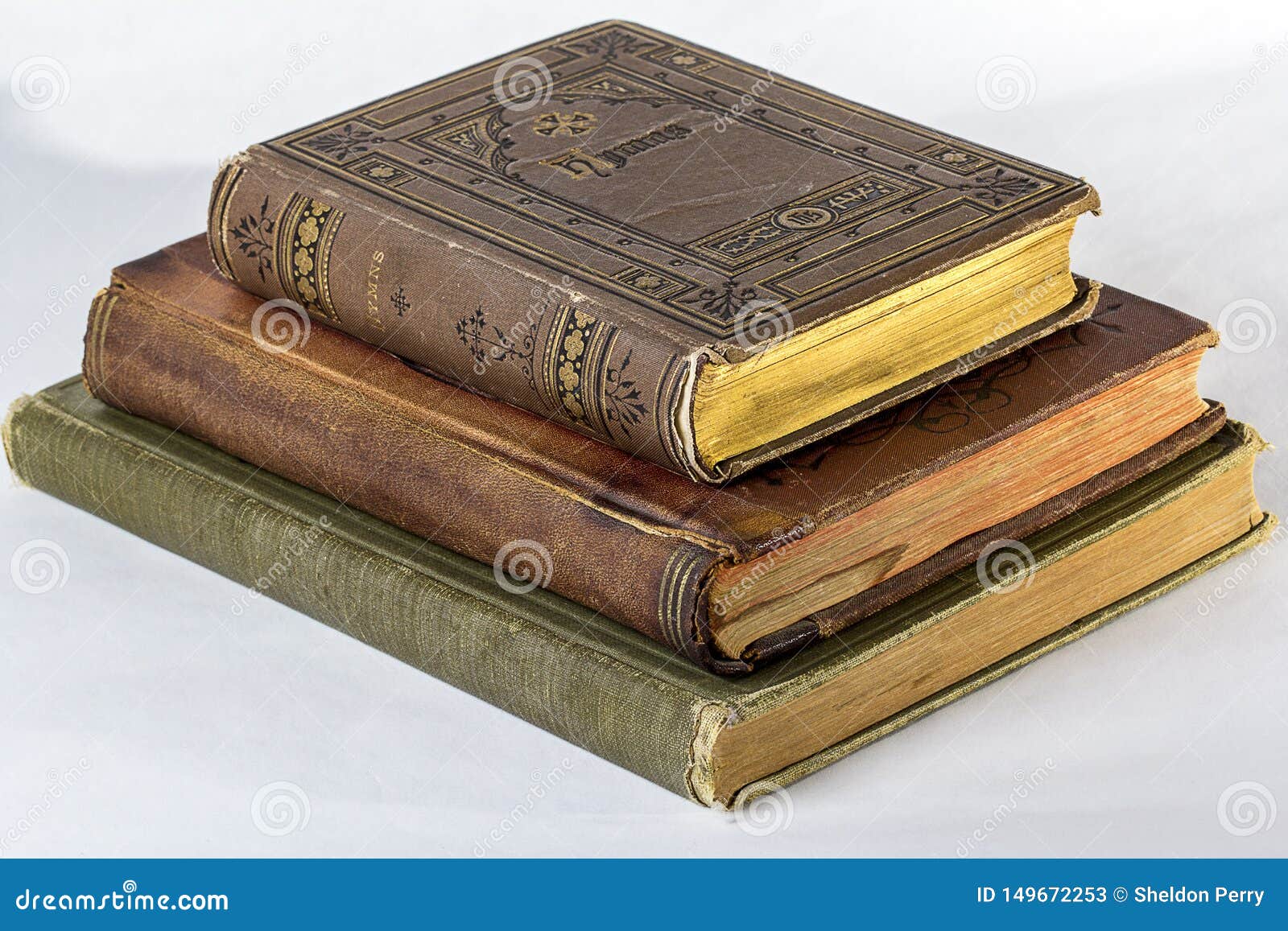 Stack Of Three Old Books In The Library Royalty-Free Stock Photography ... Stack Of Three Old Books In The Library Royalty-Free Stock Photography ...