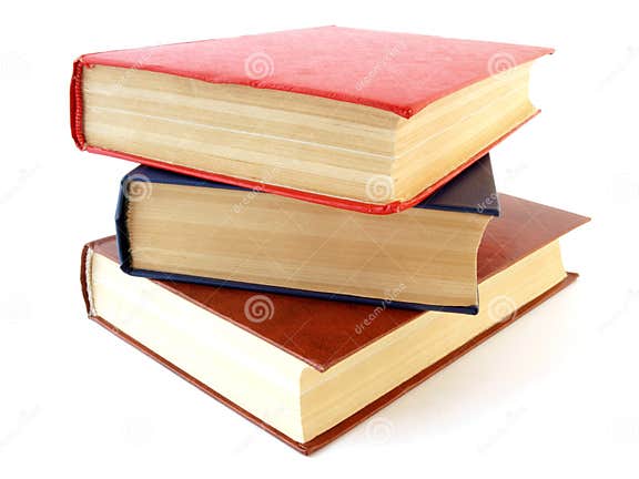 Stack of three books stock photo. Image of paper, bookstore - 13414882