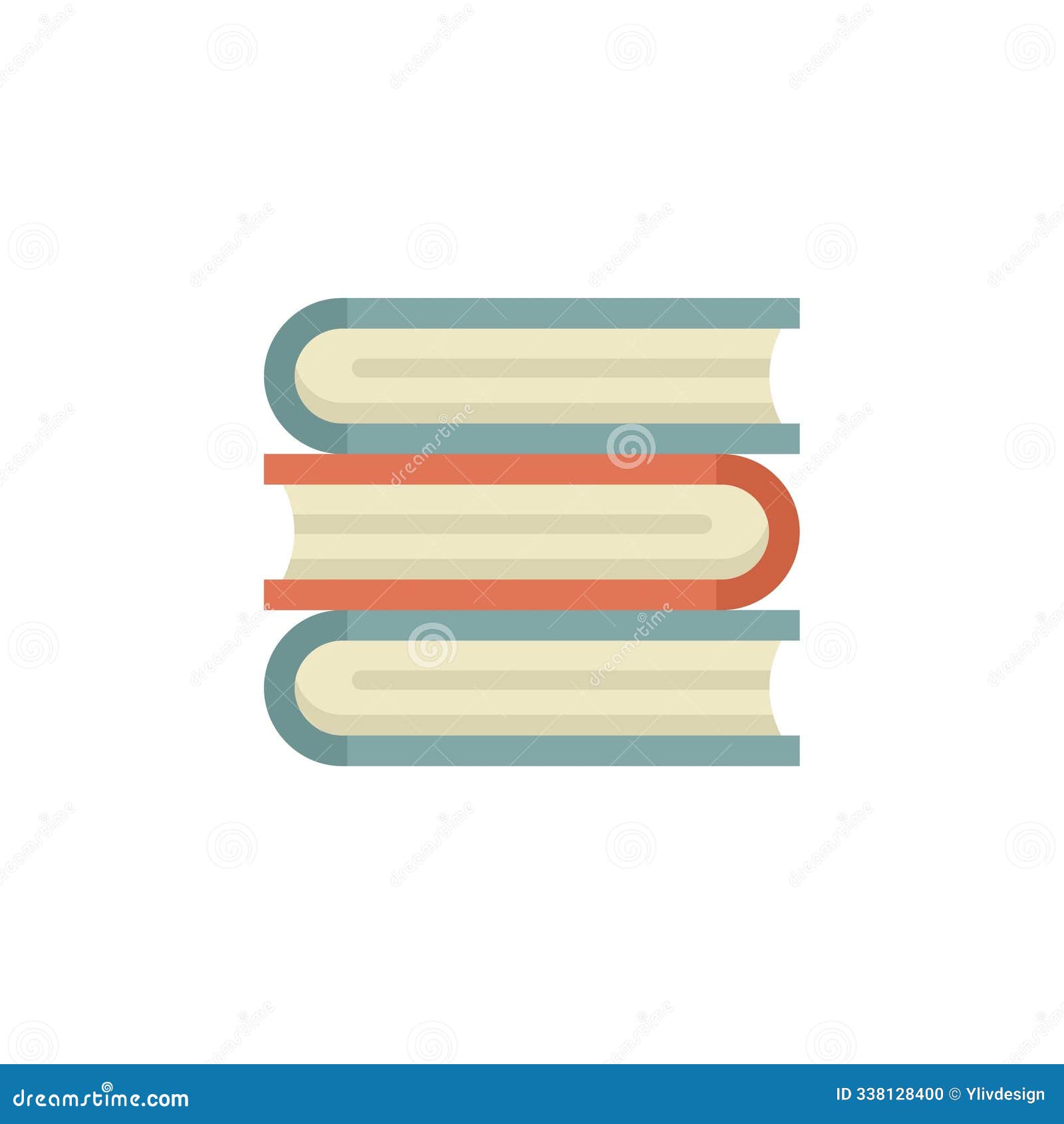 Stack of Three Books Forming a Tower for Education and Knowledge Stock ...
