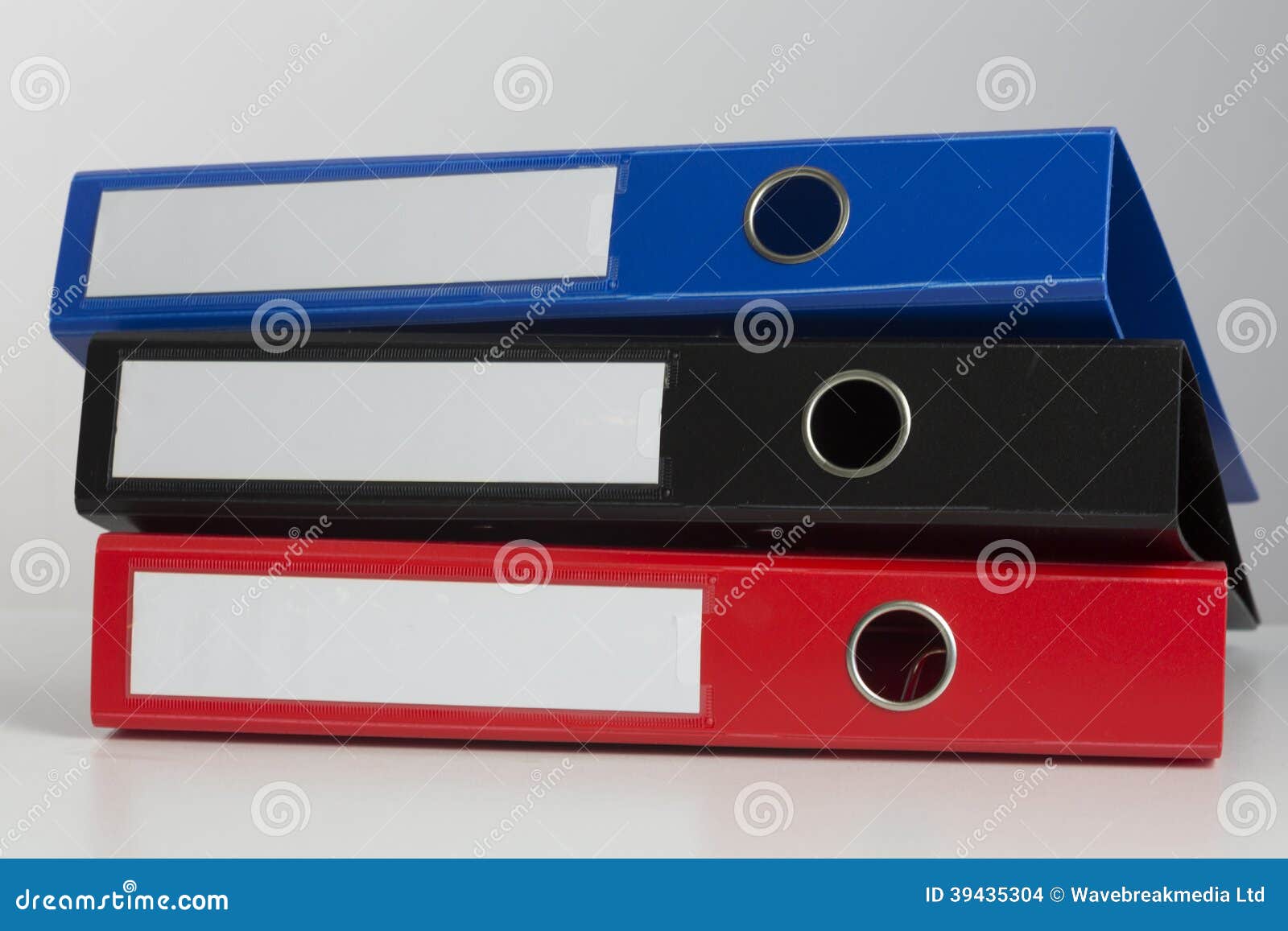Stack of Three Business Binders Stock Photo - Image of angle, binder ...