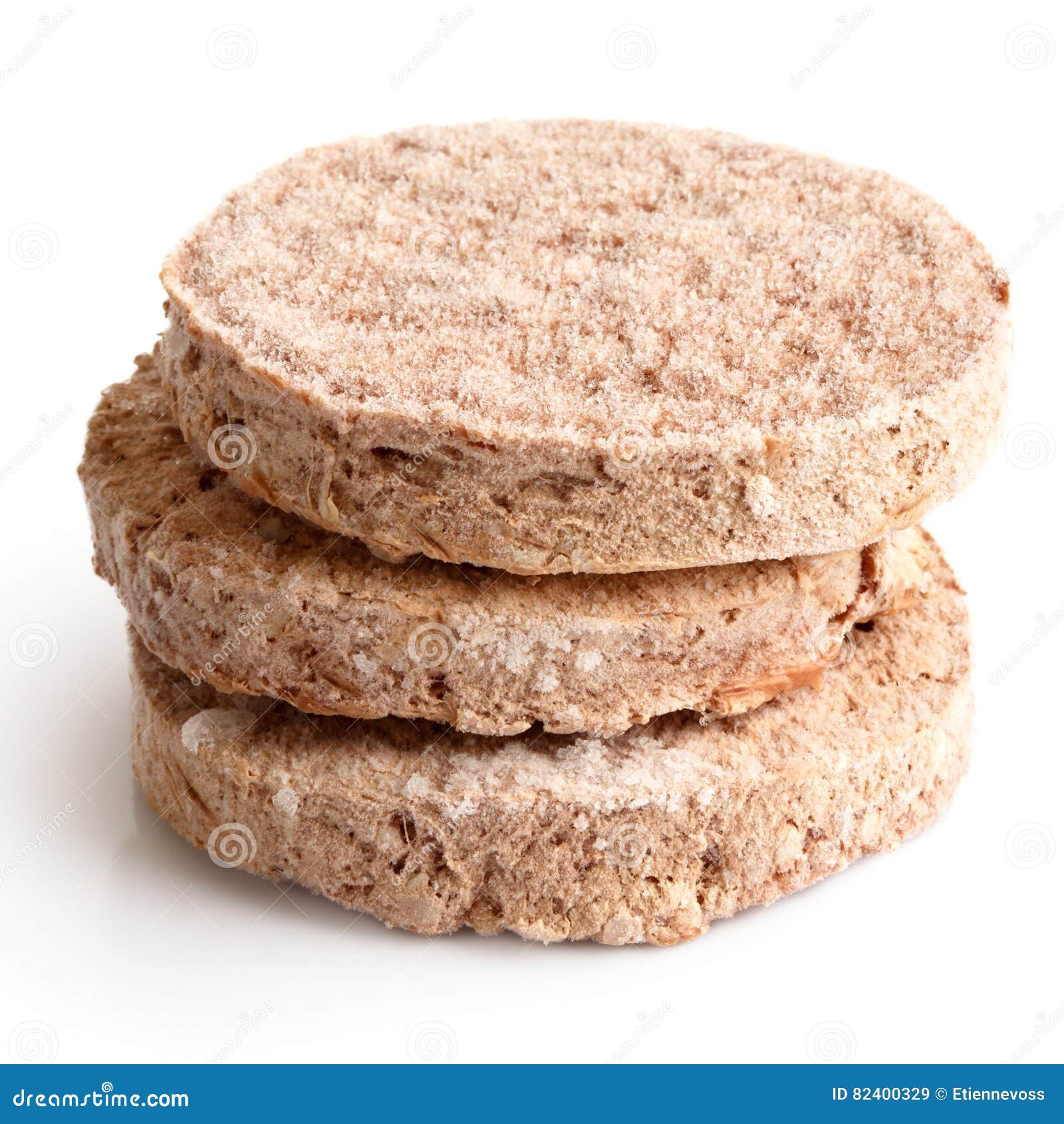 Three Frozen Hamburger Patties Stock Photography | CartoonDealer.com ...