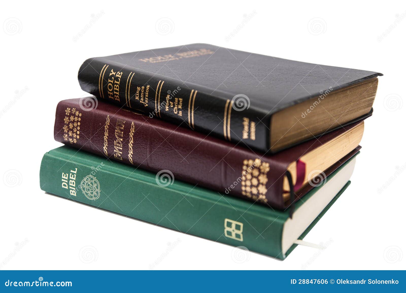 Stack of three Holy Bibles editorial photo. Image of literary - 28847606