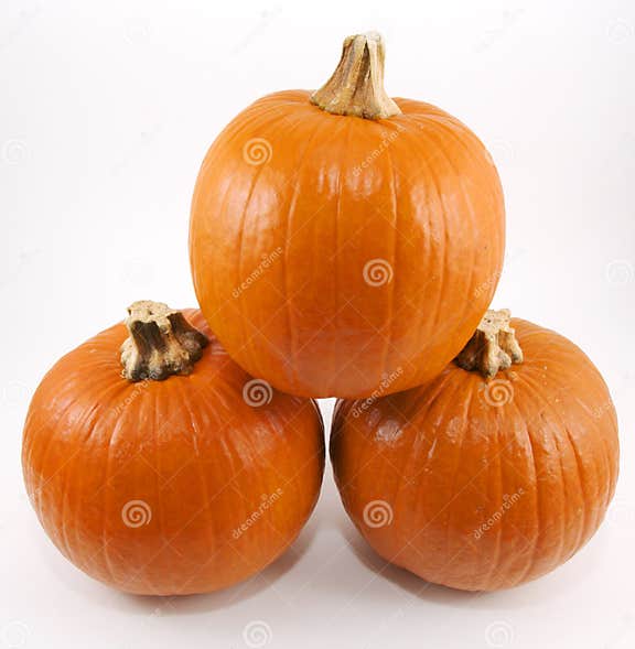 Stack of three pumpkins stock image. Image of holiday, equinox - 287409