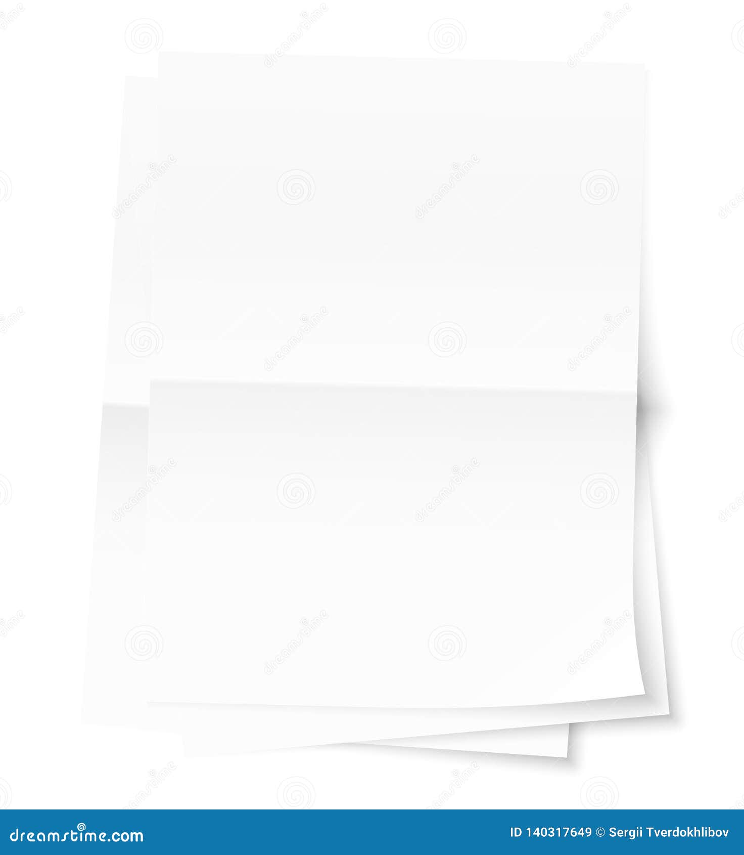 A Stack of Three Sheets of Paper Stacked on Top of Each Other. Fold in ...