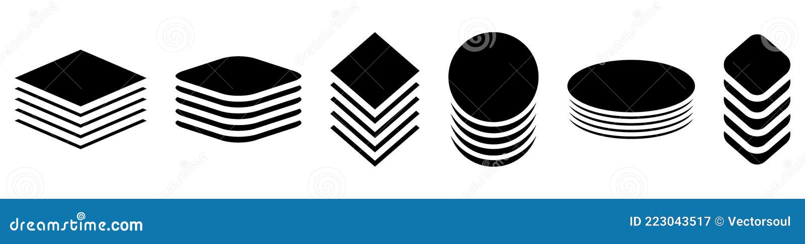Stack, Tier, Layers Tower Icon, Symbol. Multitier Icon Vector ...