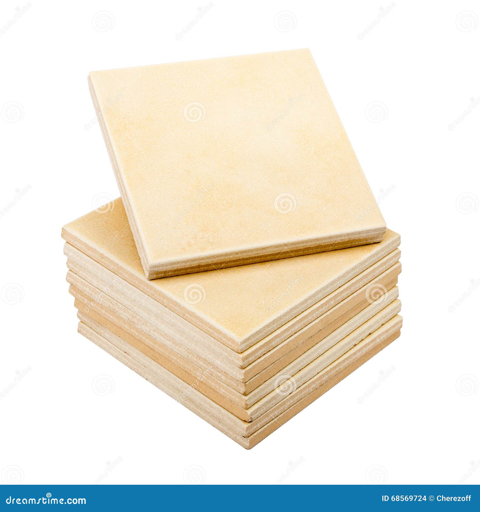 Stack of tiles stock photo. Image of isolated, surface - 68569724