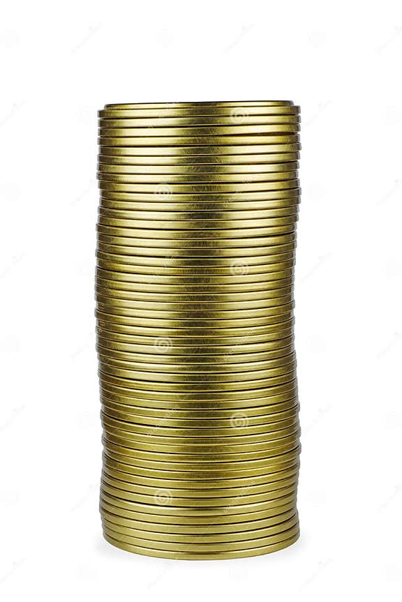 Stack of Tin Lids for Glass Jars Stock Image - Image of metallic, stack ...