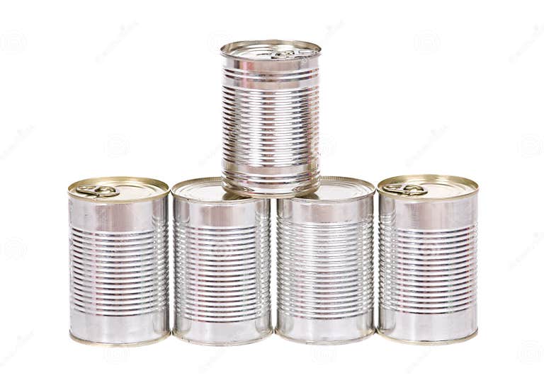 Stack of tins stock photo. Image of pack, meal, product - 9105504
