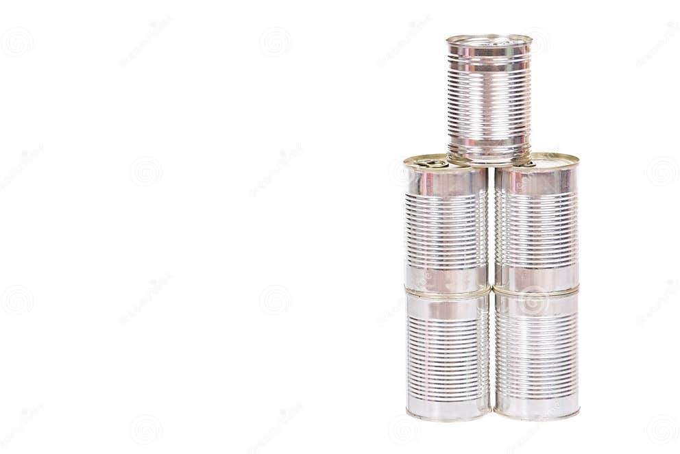 Stack of tins stock image. Image of close, product, canned - 9190319