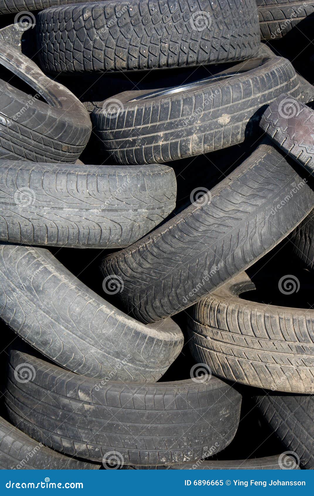 Stack of tires. stock image. Image of heap, obsolete, pollution - 6896665
