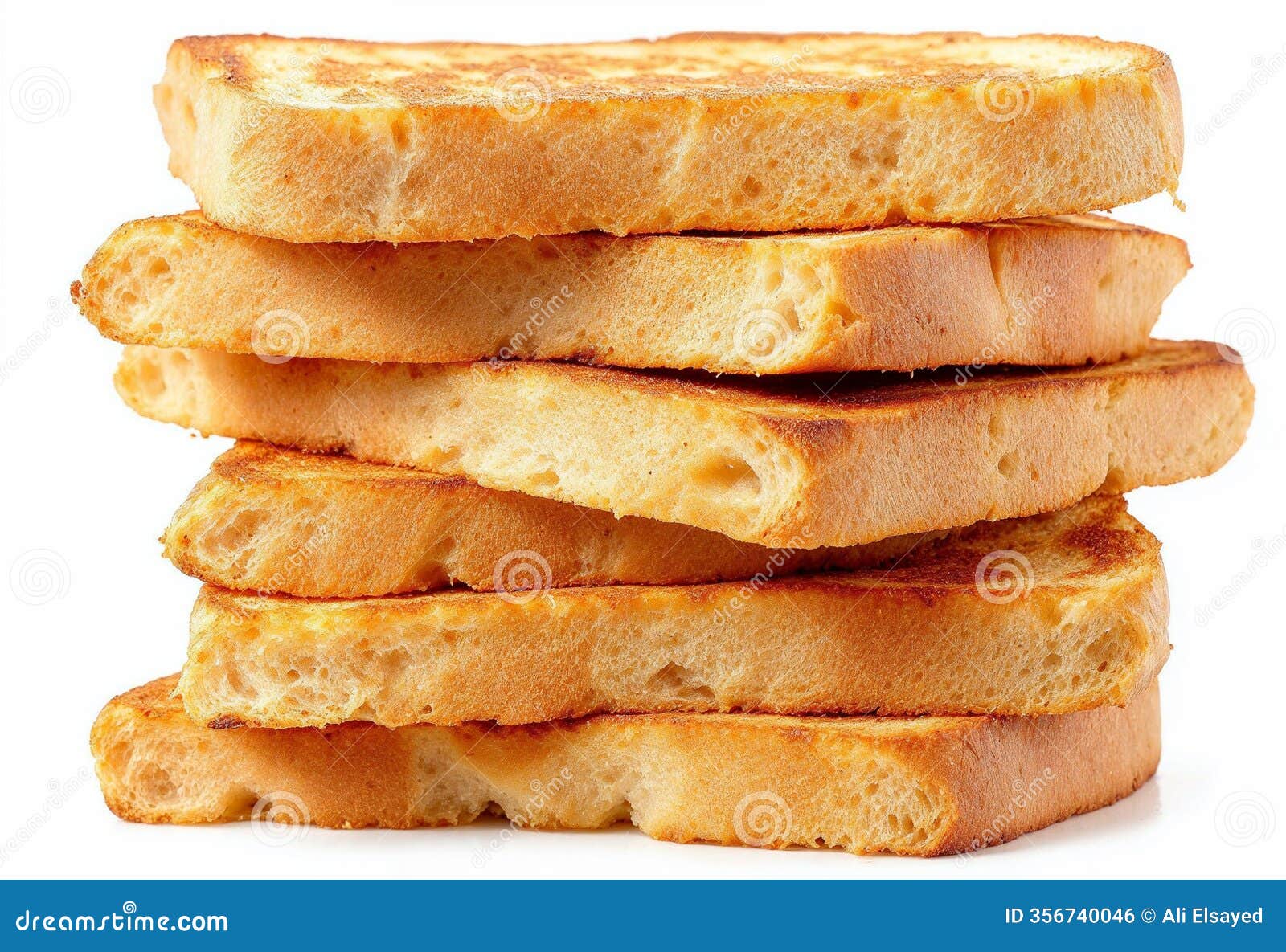 Stack of Toast Bread Isolated on White Background? Stock Photo - Image ...