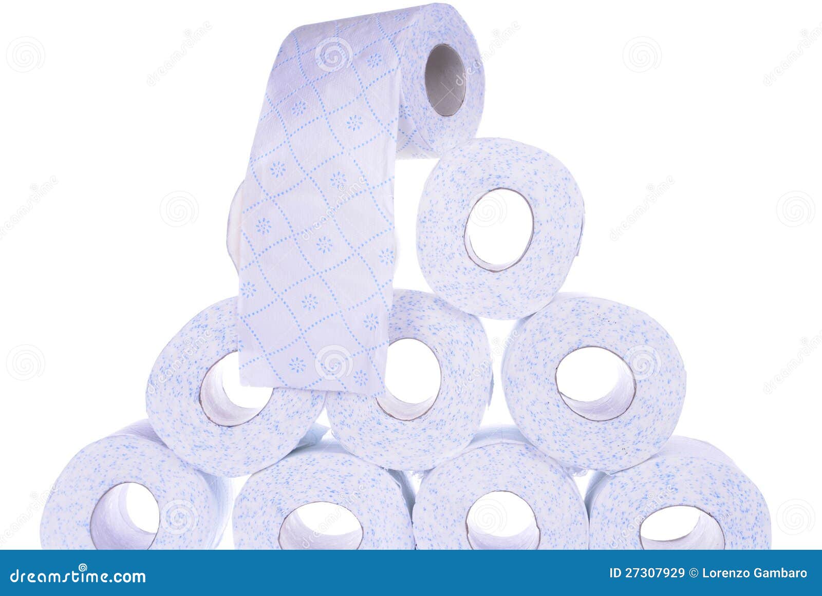 Stack of Toilet Paper Rolls Stock Image - Image of household, isolated ...