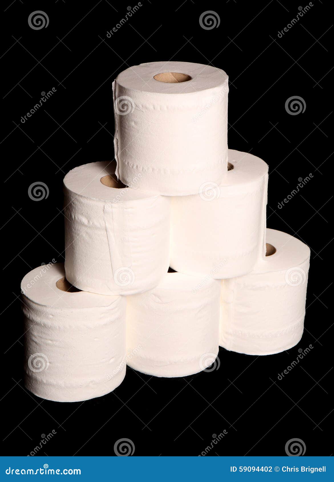 Stack of Toilet Paper Rolls Stock Photo - Image of black, toilet: 59094402