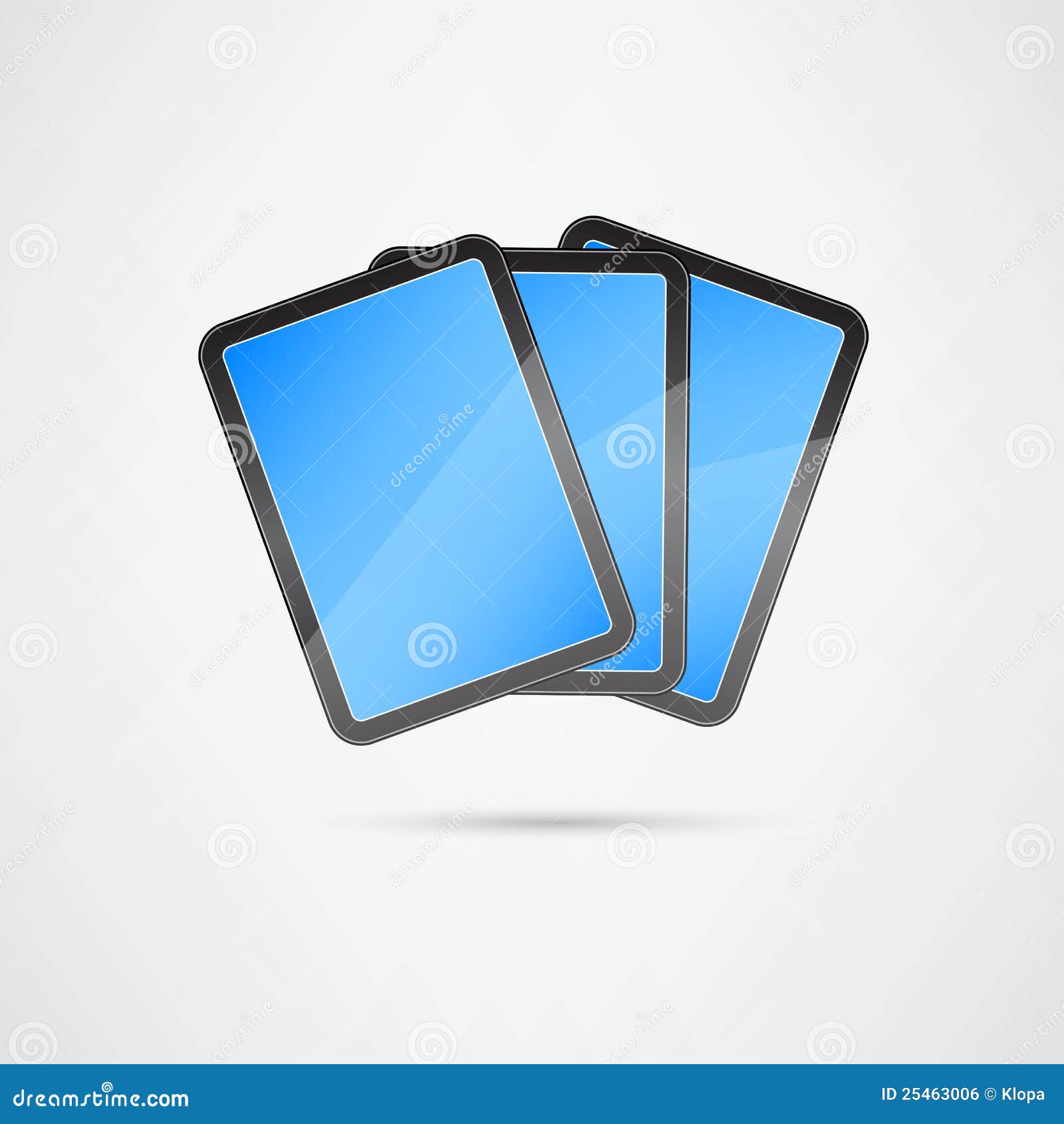 Stack of Touch Screen Tablets Stock Vector - Illustration of device ...