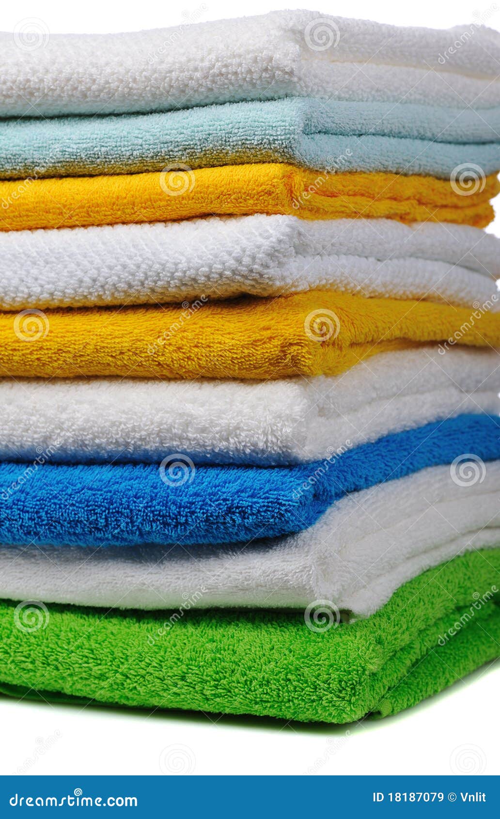 Stack of towels stock image. Image of stacked, cotton - 18187079
