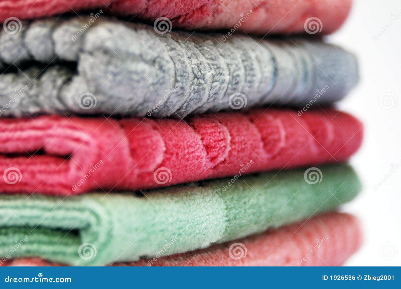 Stack of towels stock photo. Image of fold, colorful, towels - 1926536