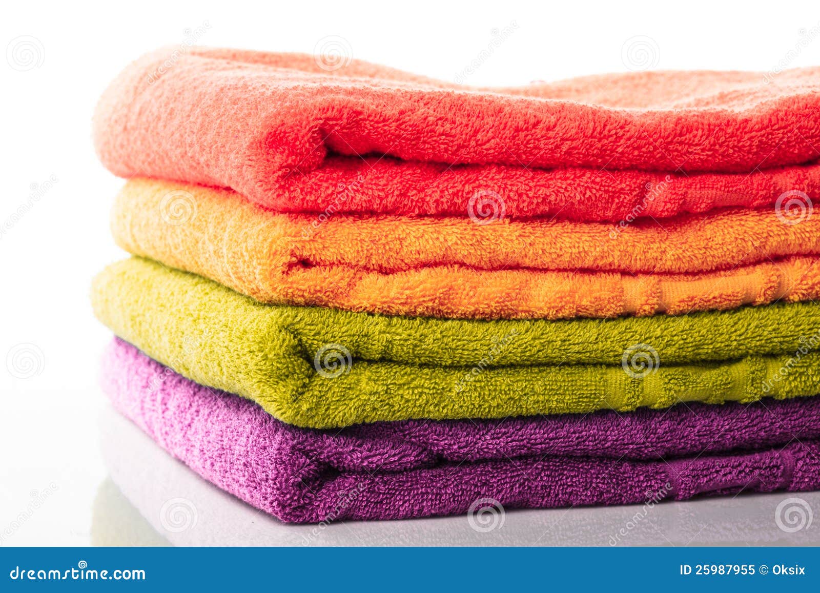 Stack towels stock image. Image of bathroom, material - 25987955