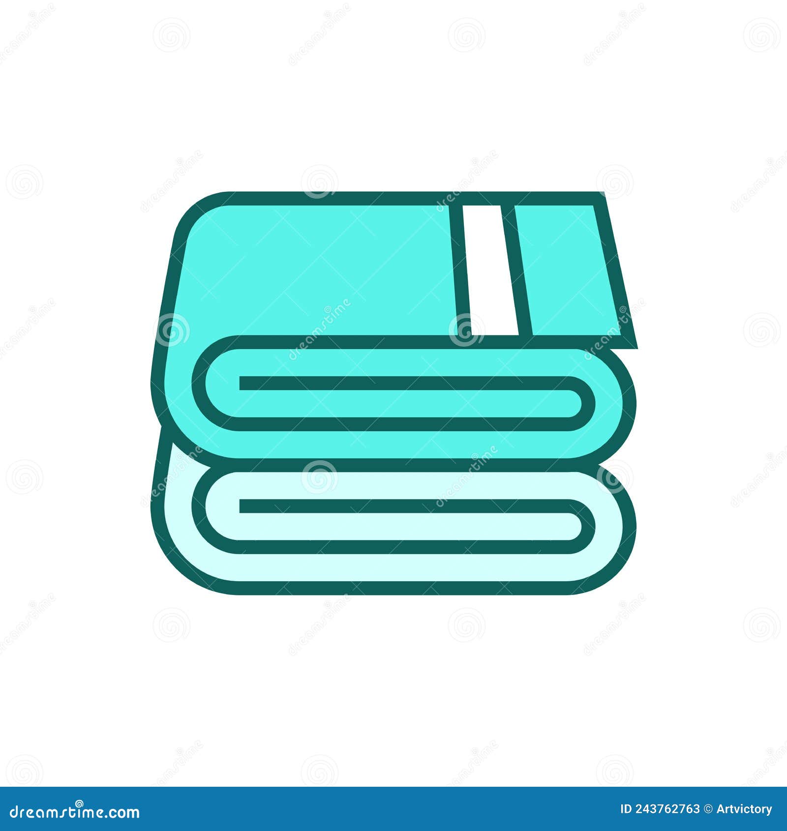 Stack Towels Icon. Housekeeping Vector Illustration Stock Illustration ...
