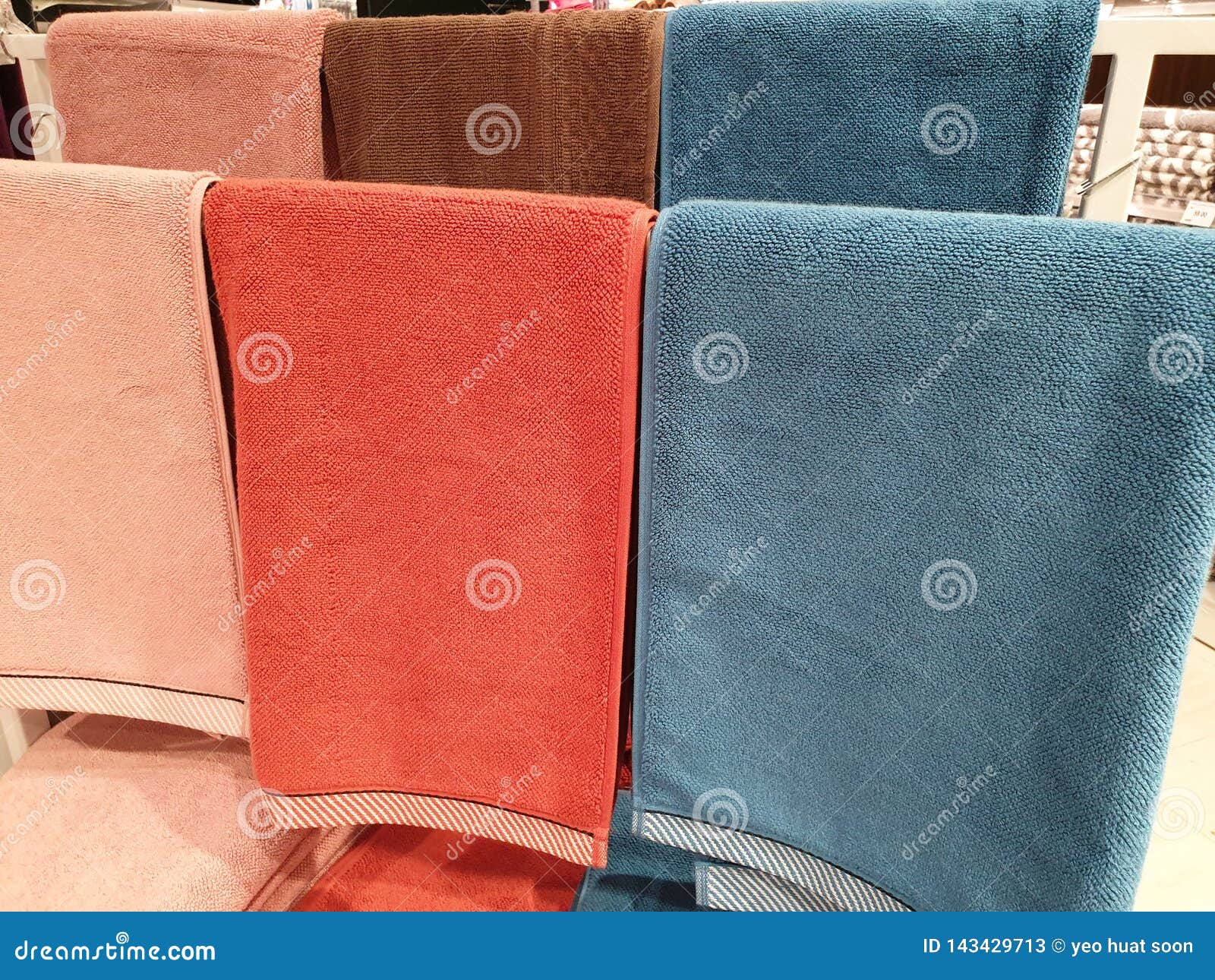 The stack of towels stock image. Image of towels, interior - 143429713