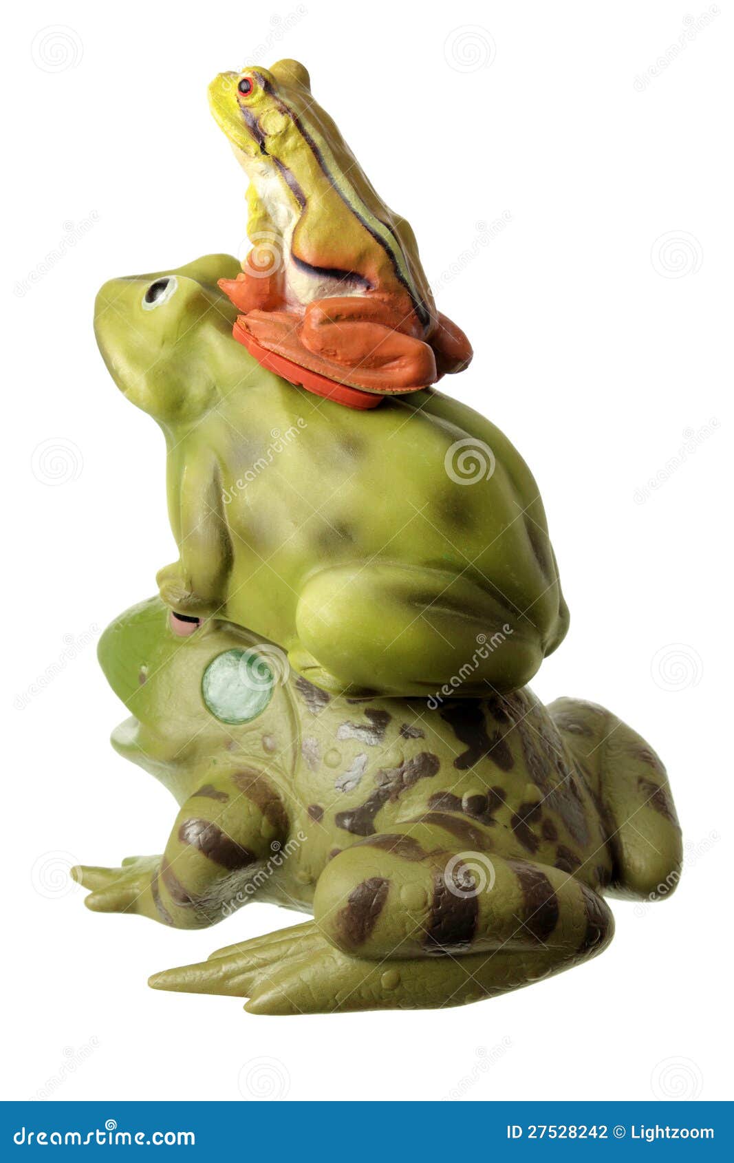 Stack of Toy Frogs stock photo. Image of isolated, exotic - 27528242