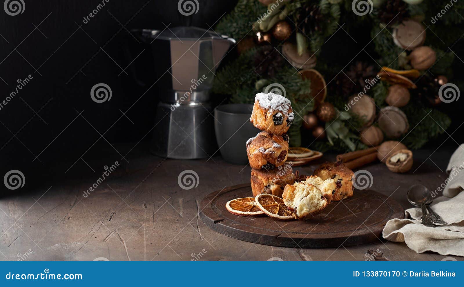 Stack of Traditional German Mini Stollen Bites Stock Photo - Image of ...