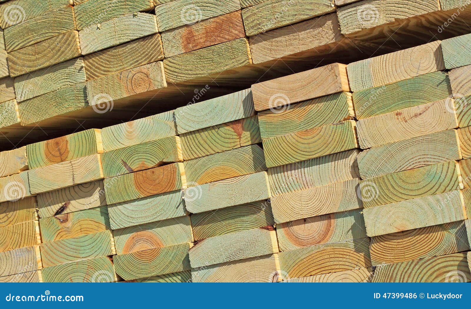 Stack Treated Pine Woods stock photo. Image of builder - 47399486