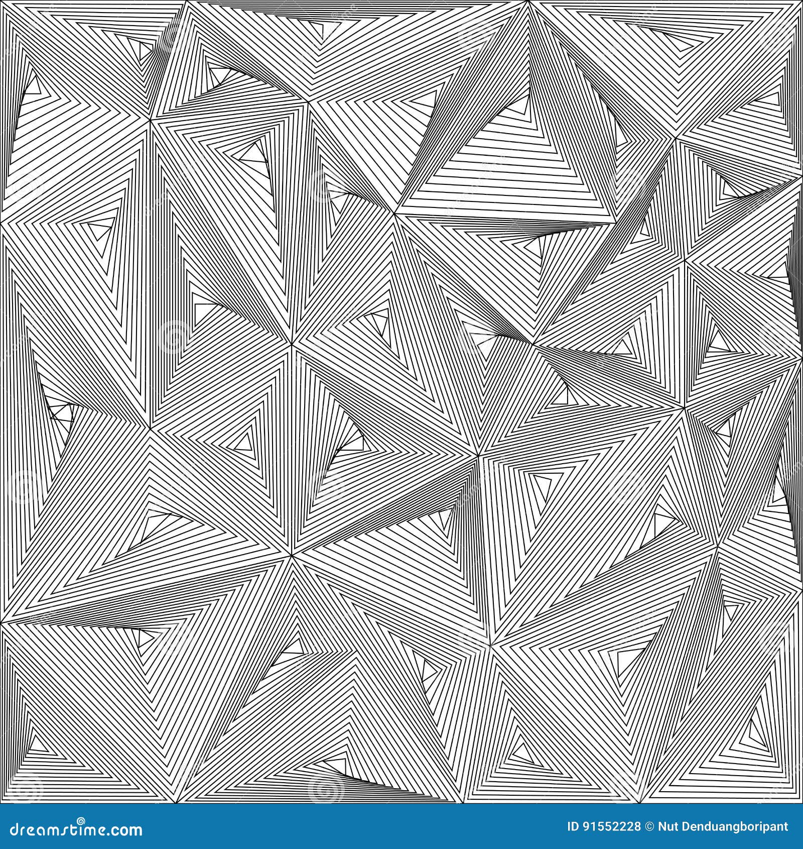 Stack Triangle Illusion Pattern Background Stock Vector - Illustration ...