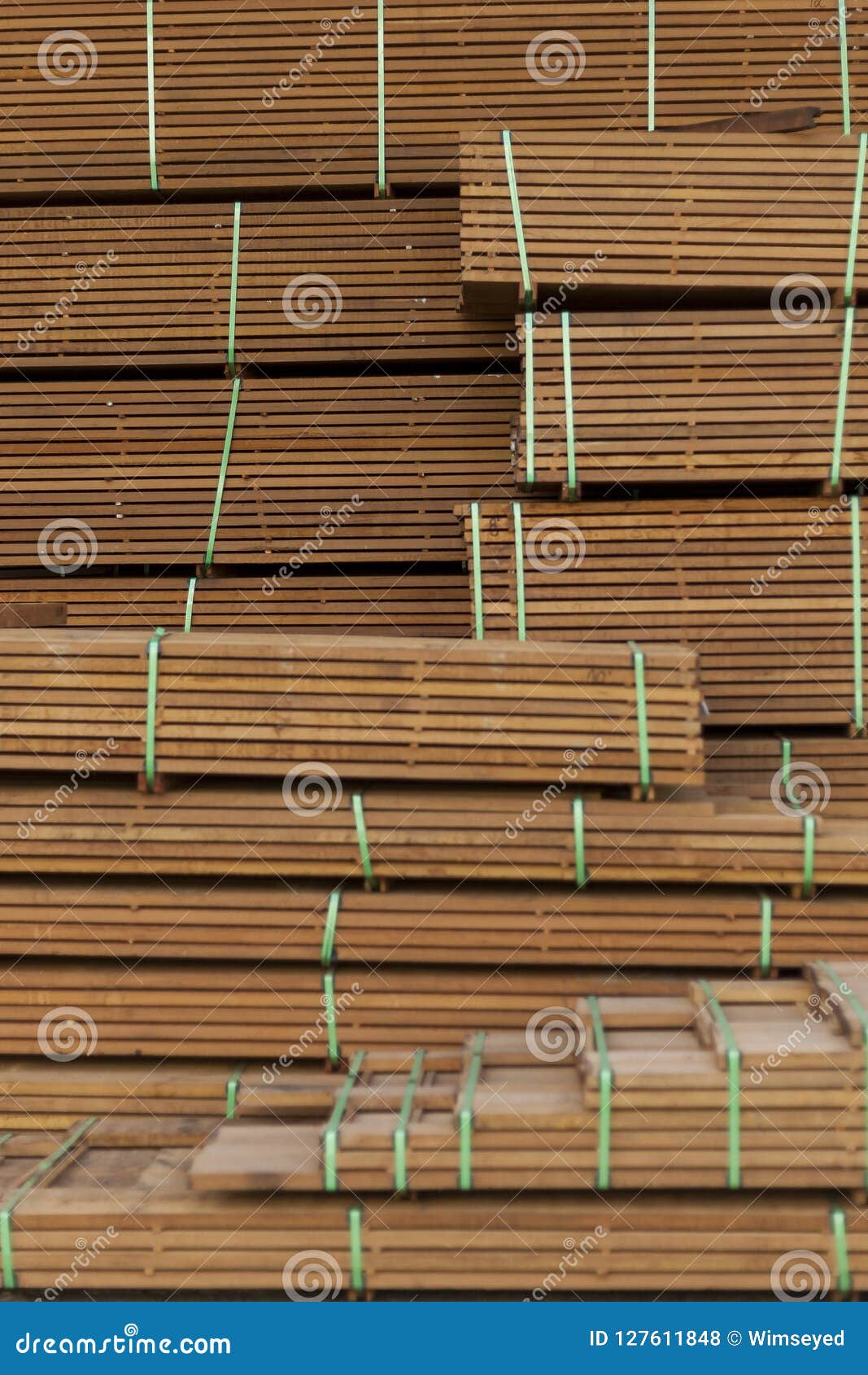 Stack of tropical hardwood stock photo. Image of texture - 127611848