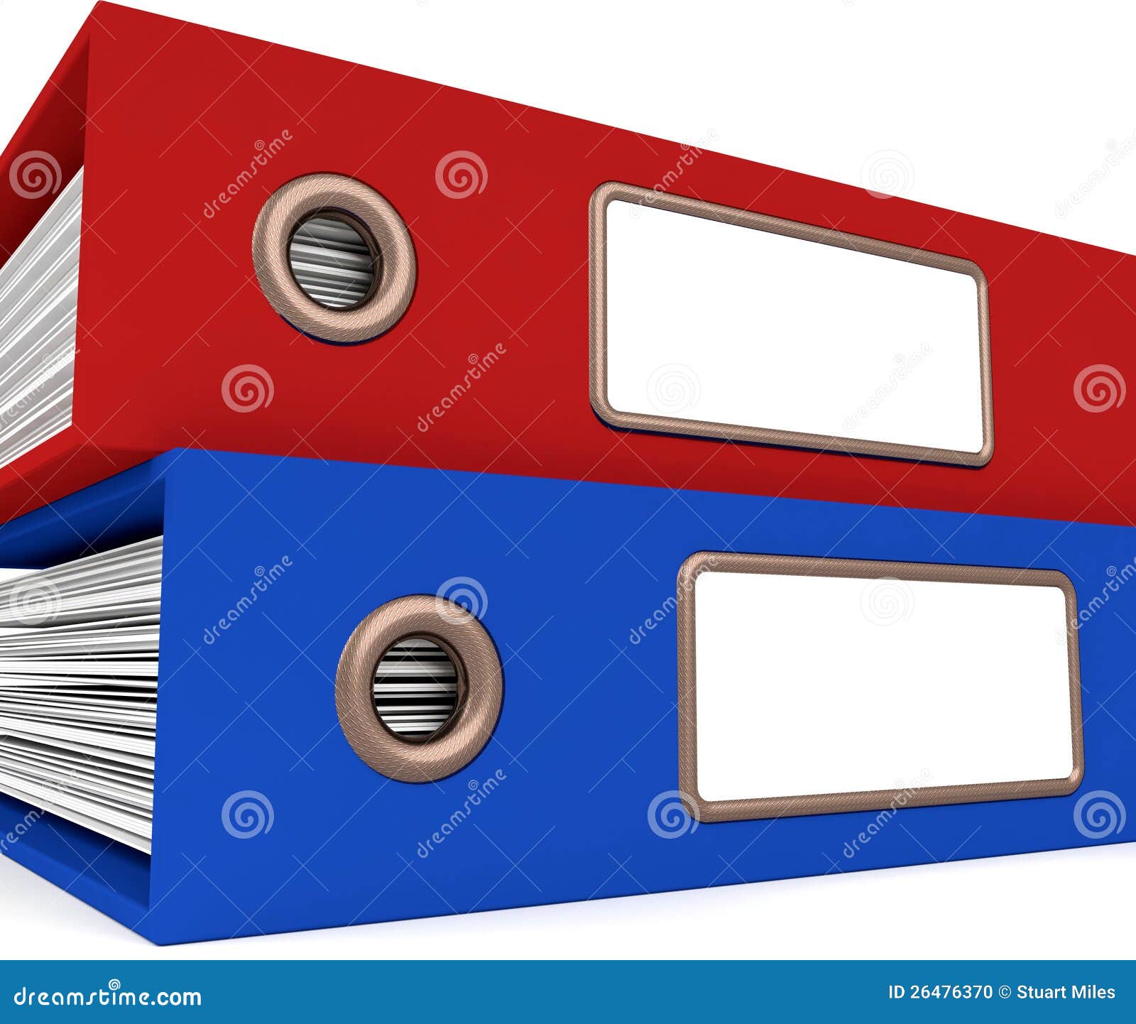 Stack of Two Files for Getting Organized Stock Illustration ...