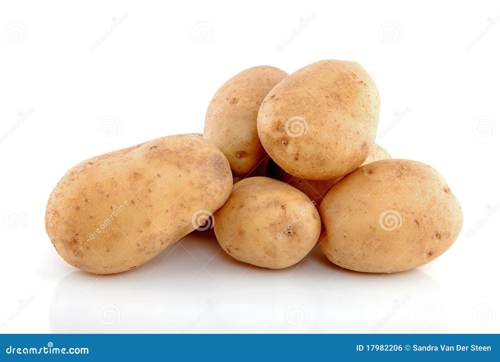 Stack of unpeeled potatoes stock photo. Image of product - 17982206