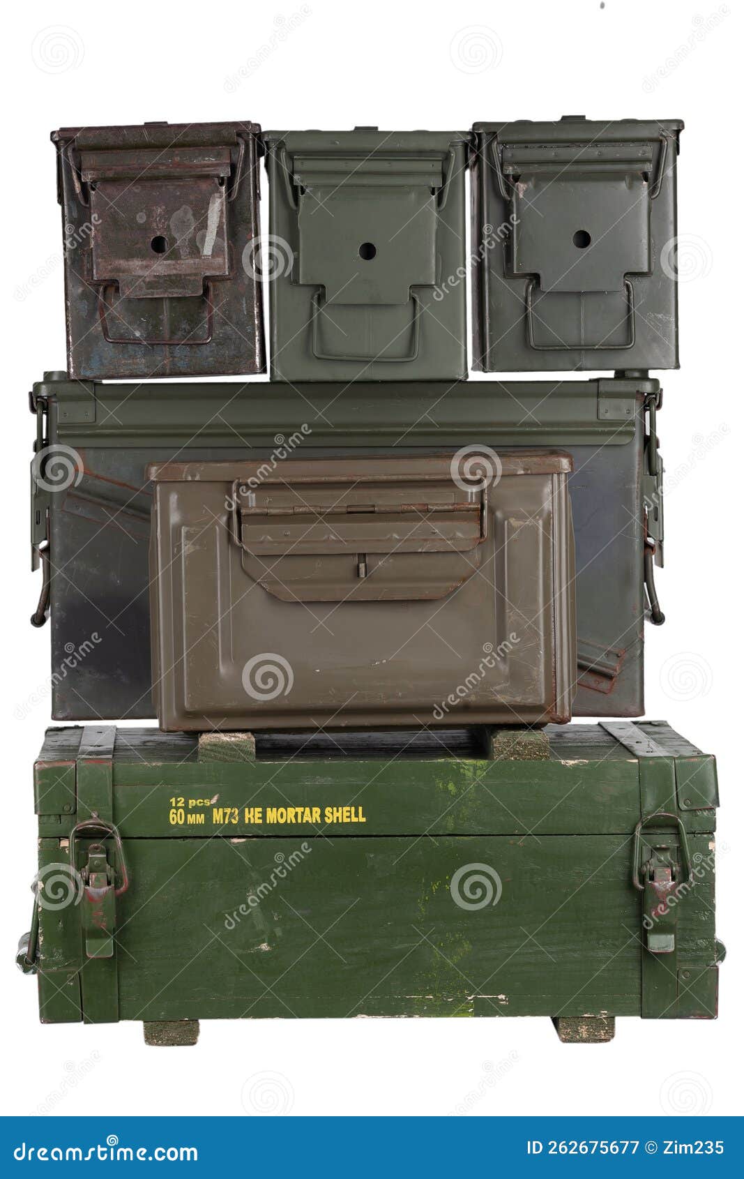Stack Of US Army Ammo Cans Royalty-Free Stock Image | CartoonDealer.com ...