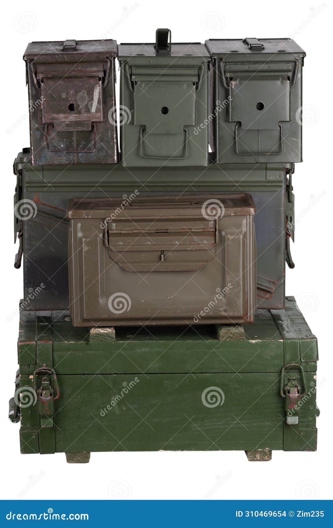Stack Of US Army Ammo Cans Royalty-Free Stock Image | CartoonDealer.com ...