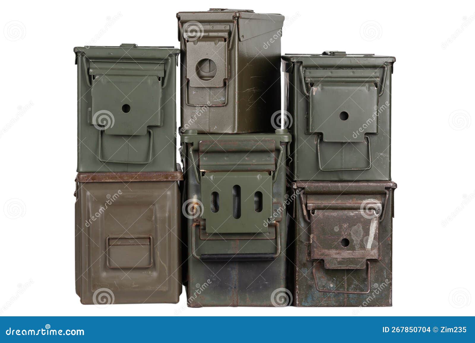 Stack Of US Army Ammo Cans Royalty-Free Stock Image | CartoonDealer.com ...