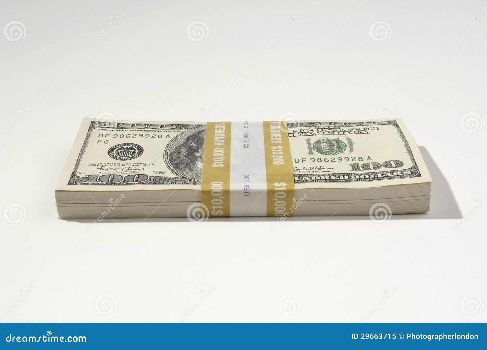 Stack of US Currency stock image. Image of copyspace - 29663715