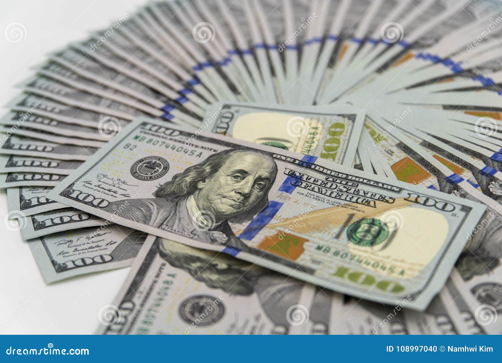 A Stack of Us 100 Dollars Cash Stock Photo - Image of trade, money ...