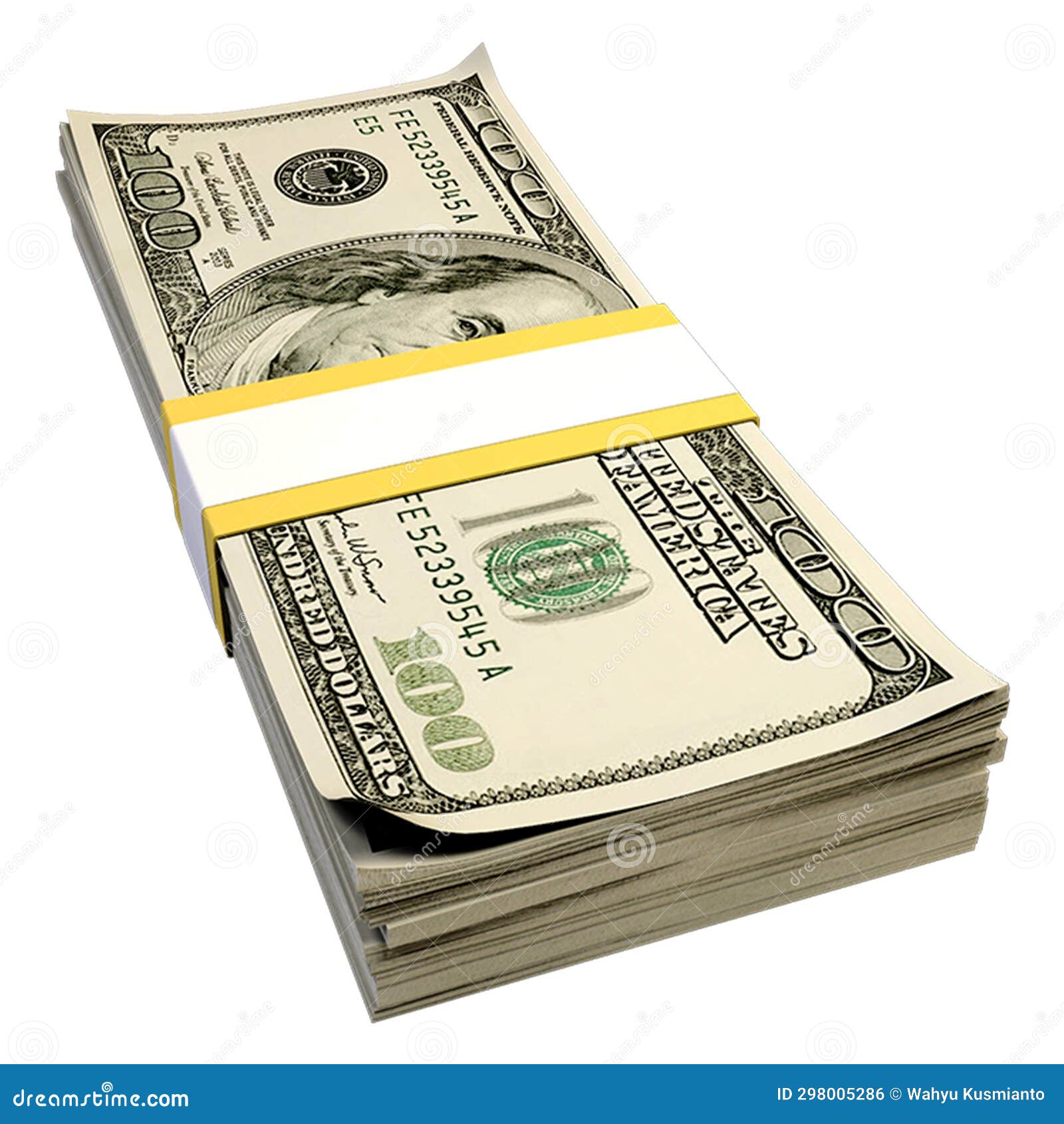 Stack of US Hundred Dollar Bills Stock Photo - Image of currency, stack ...