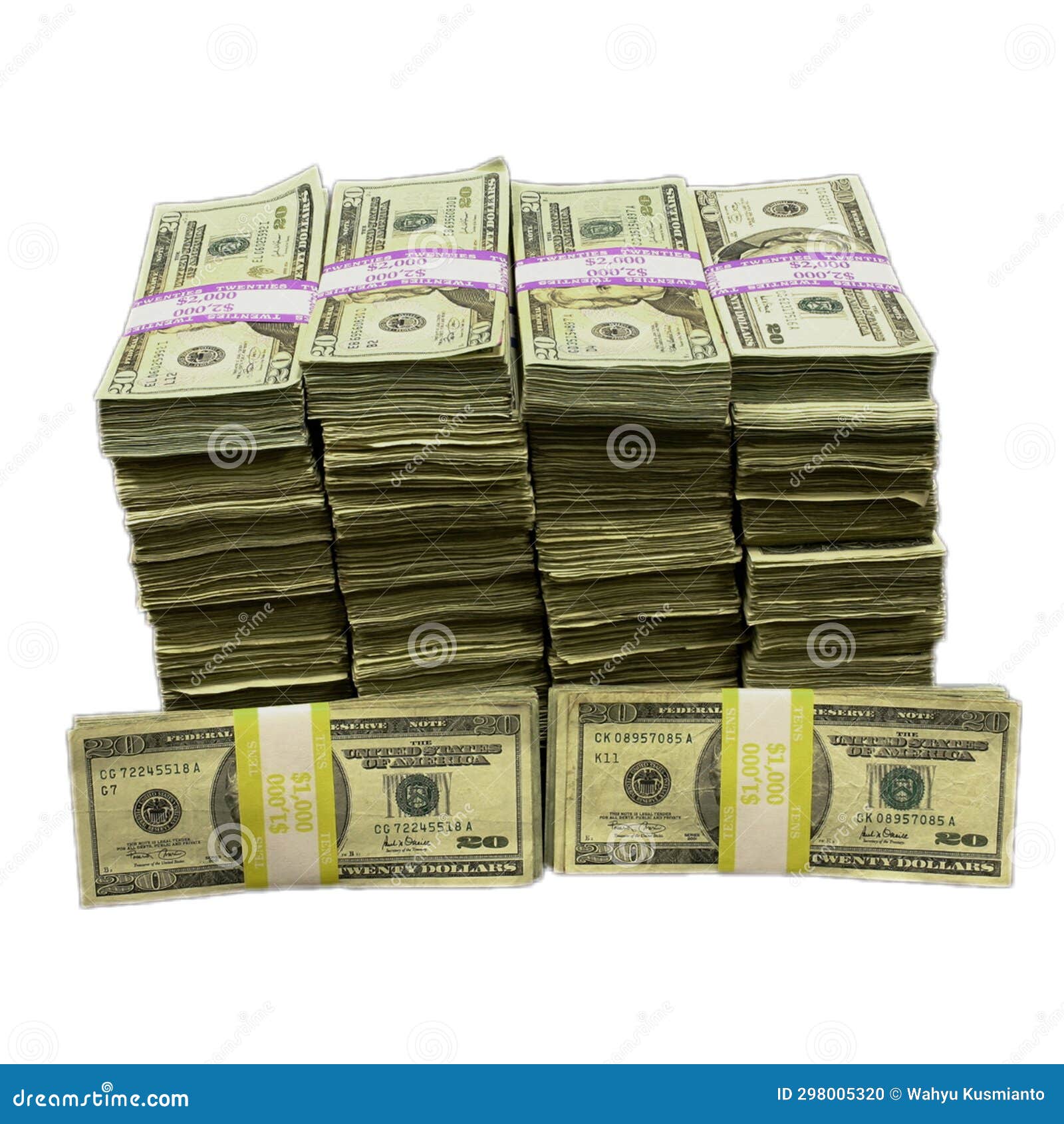 Stack of US Hundred Dollar Bills Stock Photo - Image of banking ...