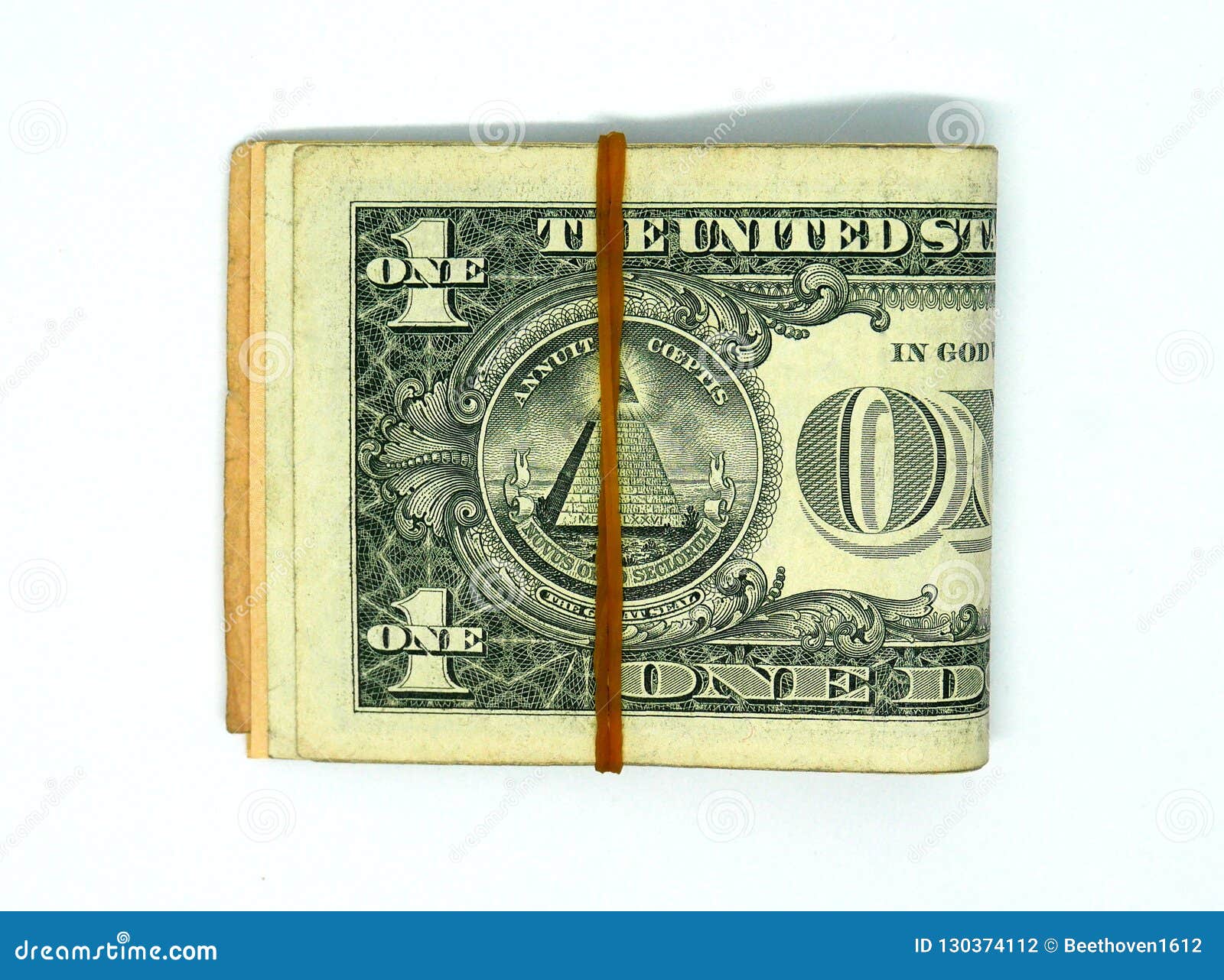 Stack of USA Bank notes stock photo. Image of american - 130374112