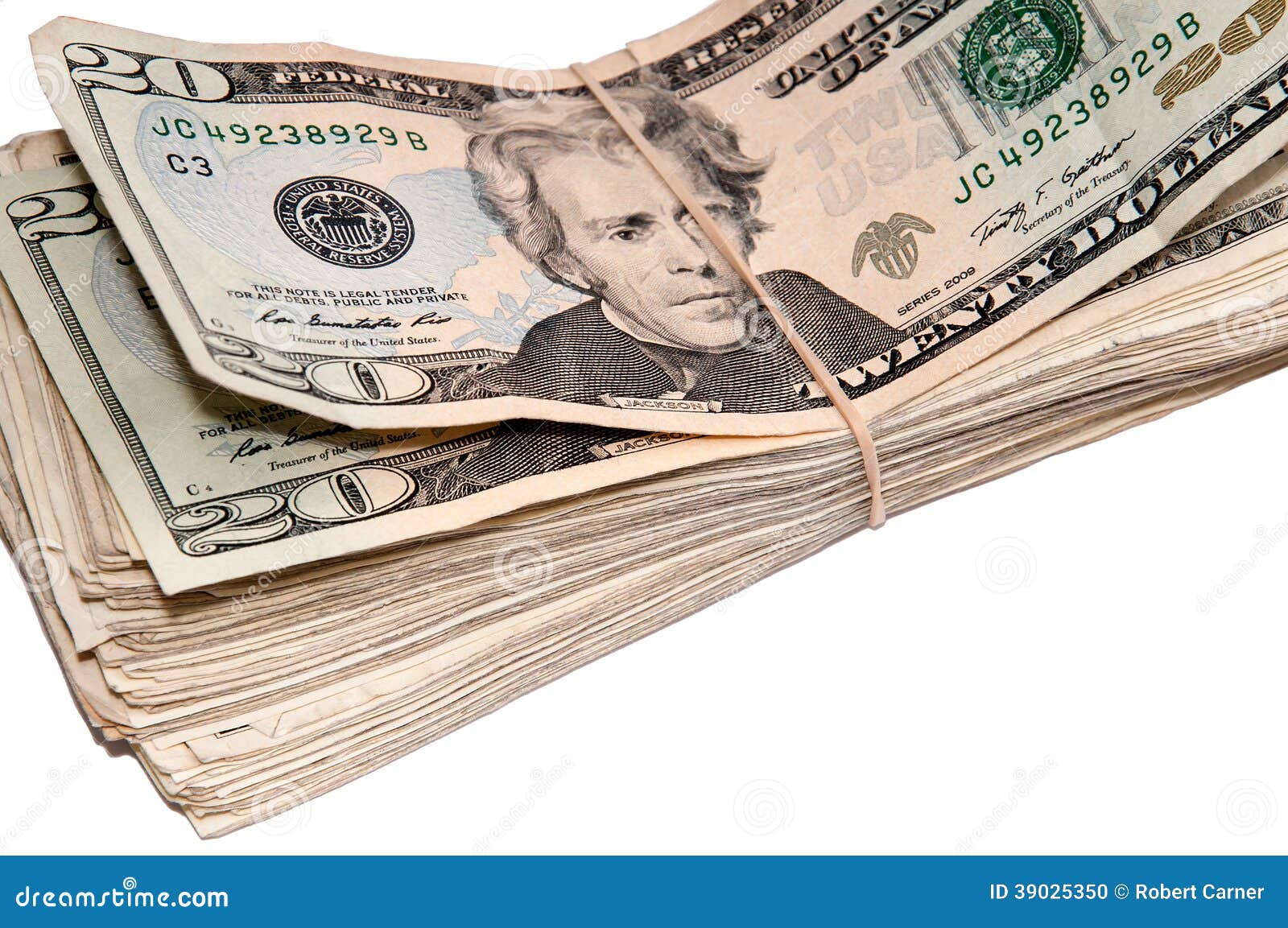 Stack of USA Currency stock photo. Image of business - 39025350