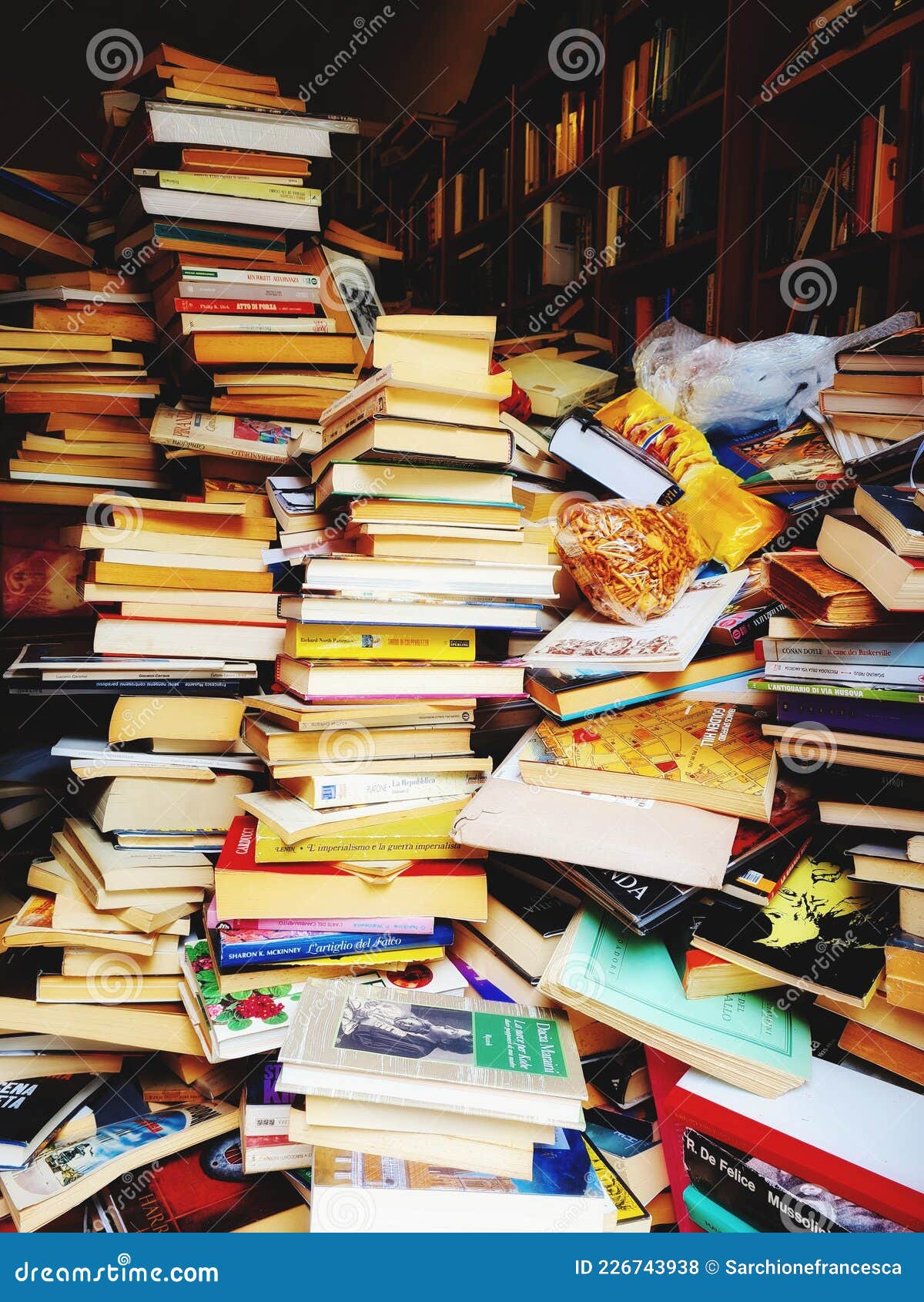 Messy Stacked Pile Of Paperwork Stock Photography | CartoonDealer.com ...