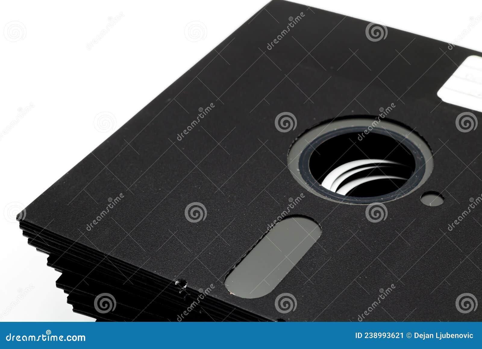 Stack of Used 5.25 Inch Floppy Disks Isolated on White Stock Image ...