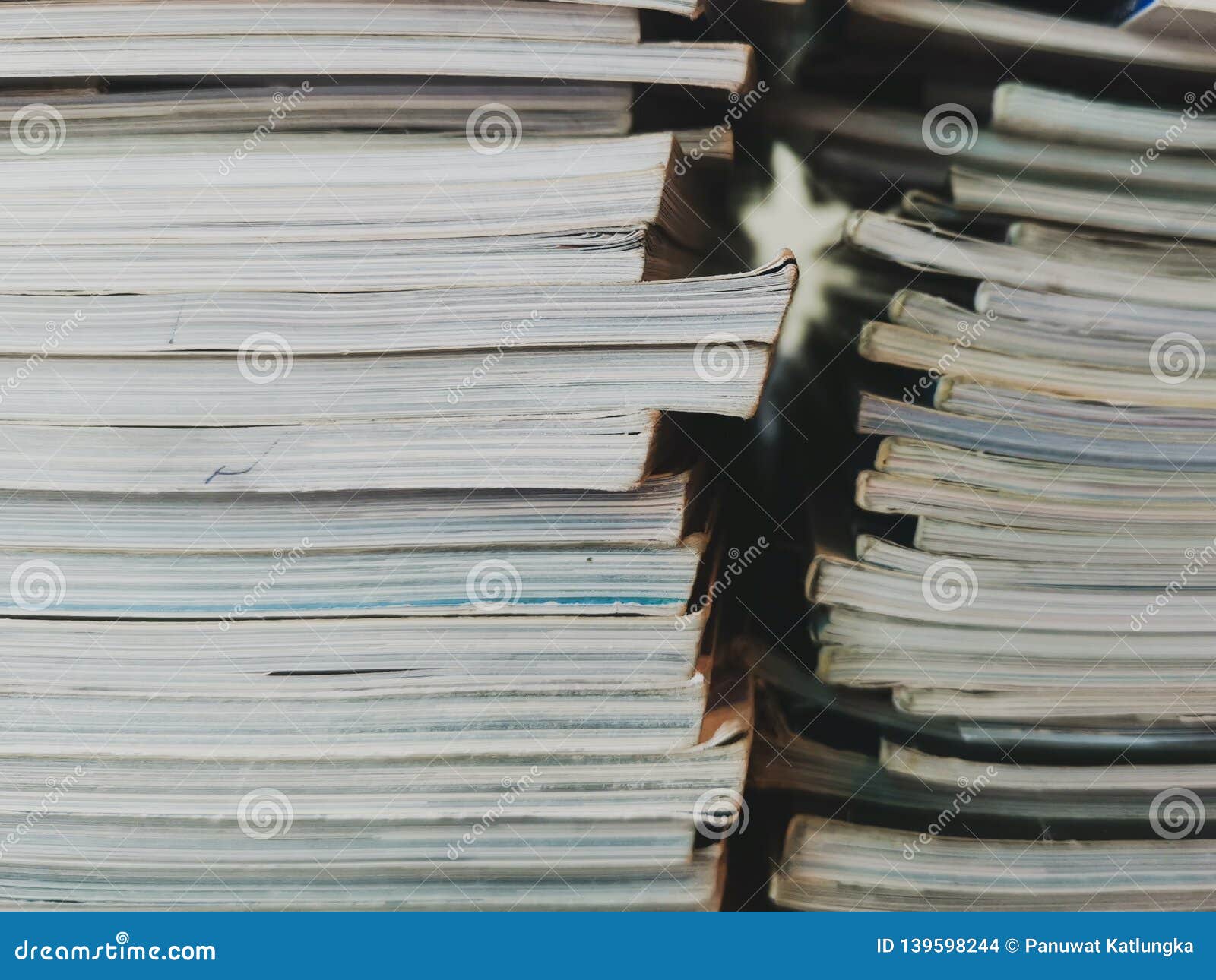 Stack of Used Old Books stock photo. Image of used, books - 139598244