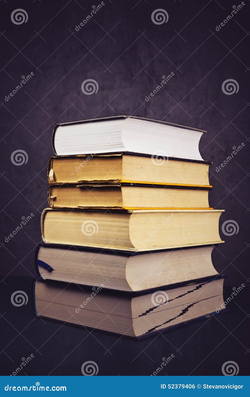 Stack of Used Old Books stock photo. Image of literature - 52379406